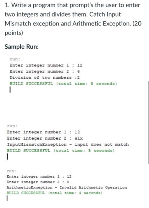Solved 1 Write A Program That Prompts The User To Enter