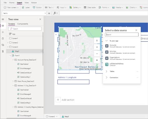 Create An App With Address Input And Map Controls Power Apps