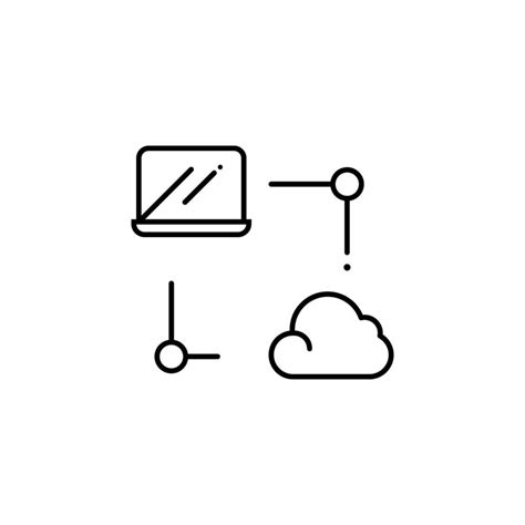 Cloud Computing Internet Technology Vector Icon Illustration 23016659