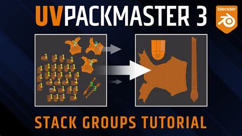 Uvpackmaster 3 Blender Tutorial Stacking And Packing With A Single