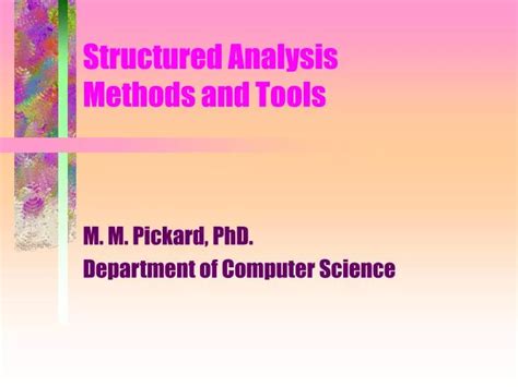 PPT Structured Analysis Methods And Tools PowerPoint Presentation Free Download ID 5725216
