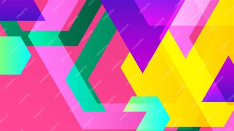 Premium Vector Colorful Vector Abstract Gradient Background With Geometric Shapes