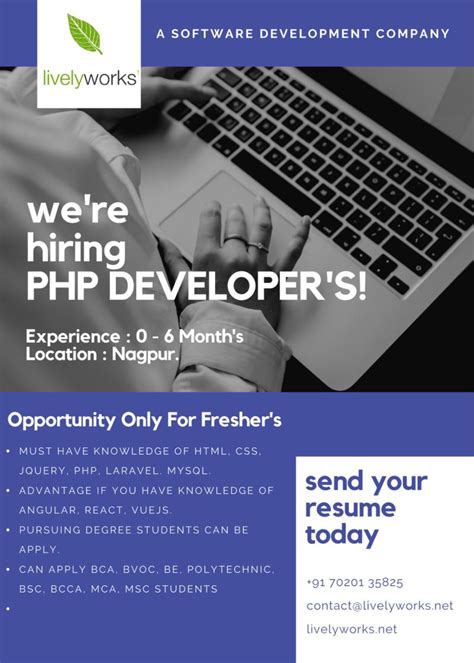 Ravindra Lande On Linkedin Freshersjobs Php Laravel