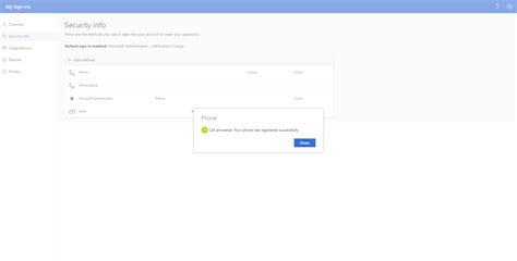 Phone Setup As The Authentication Method Mobile Mentor