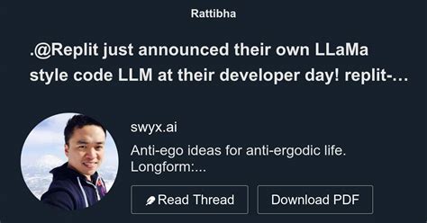 replit just announced their own llama style code llm at their