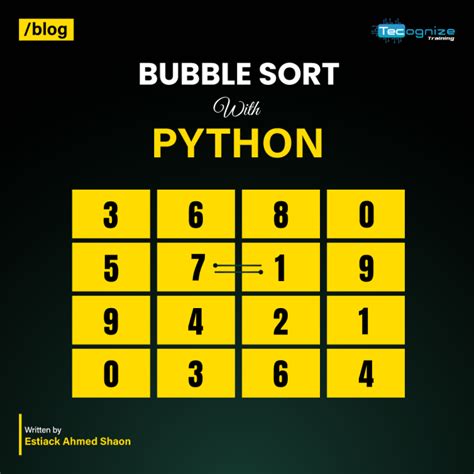bubble sort with python