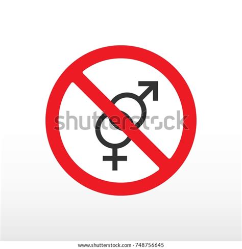 No Sex Sign Stock Vector Royalty Free 748756645 Shutterstock