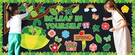 Qyeahkj 149 Pcs Spring Bulletin Board Boarder Decorations