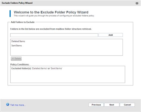 Excluding Folders From Folder Structure Retrieval