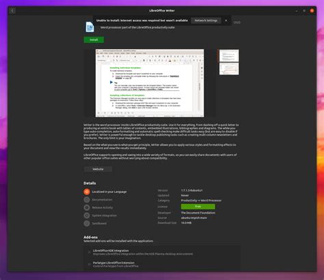 Help Getting Error When Trying To Install Libreoffice Writer On 2110