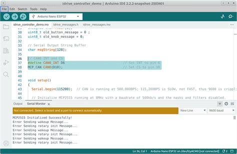 nano esp32 doesn t work with mcp2515 esp32 feather does nano esp32