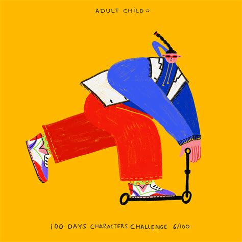 100 days 100 characters challenge on behance