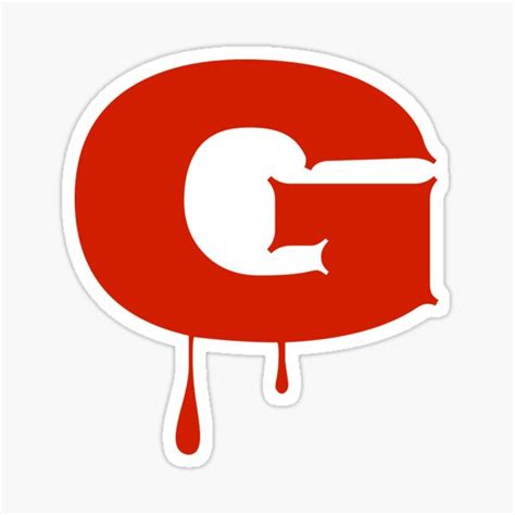 "Dripping Letter G" Sticker by myminimalist | Redbubble