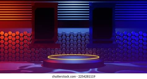 미래의 사이버펑크 도시의 3d 그림 게임용 스톡 일러스트 2254281119 Shutterstock