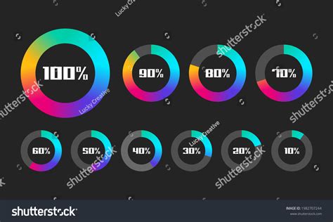 Set Loading Bar Vector Illustration Progress Stock Vector Royalty Free Shutterstock
