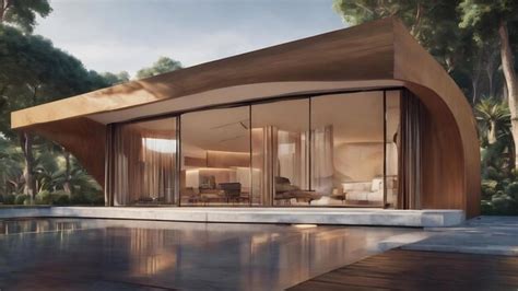 Premium Photo Bright Curve Architectural Structure 3d Rendering