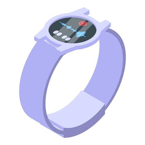 Premium Vector Smartwatch Speech Recognition Icon Isometric Of