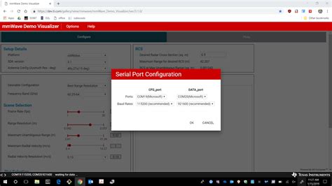 Mmwaveicboost General Config Questions Iwr6843 Sensors Forum Sensors Ti E2e Support Forums