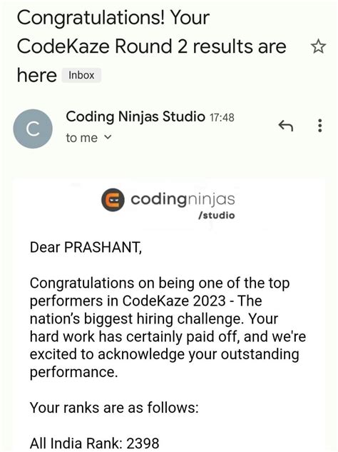 prashant kumar on linkedin coding codingninjas codekaze2k23