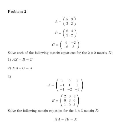 Solved Problem 2 A 5 3 3 2 0 31 B 6 4 2 2 Solve