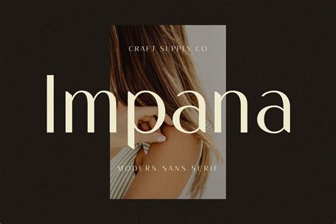 Impana Modern Sans Serif Sans Serif Fonts ~ Creative Market