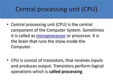 basic computer architecture pptx data storage and warehousing
