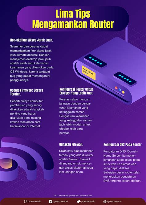 NEWS Infografis Lima Tips Amankan Router Internet Anda
