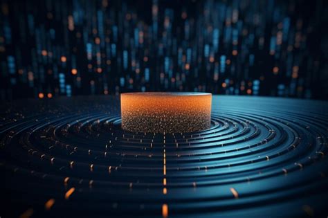 Premium Photo Abstract Round Big Data Visualization