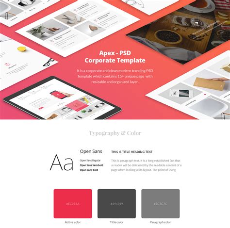 Apex Corporate Template On Behance