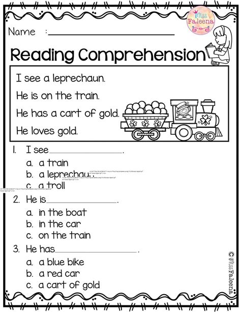 Second Grade Language Arts Worksheet