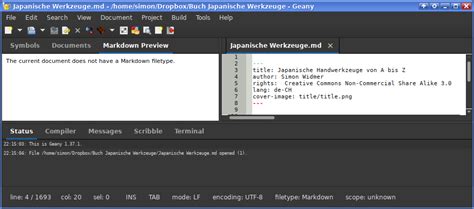 Markdown Plugin Preview Not Working After Starting Geany With A File Markdown Plugin Preview Not Working After Starting Geany With A File