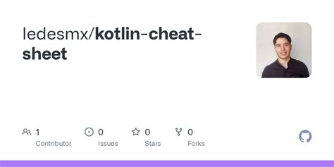 github ledesmx kotlin cheat sheet