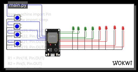Micropython Lab 1 Wokwi Esp32 Stm32 Arduino Simulator