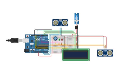Circuit Design Garbage Waste Prototype Simulation Arduino Tinkercad