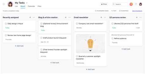 New Customize My Tasks With Boards View The Asana Blog