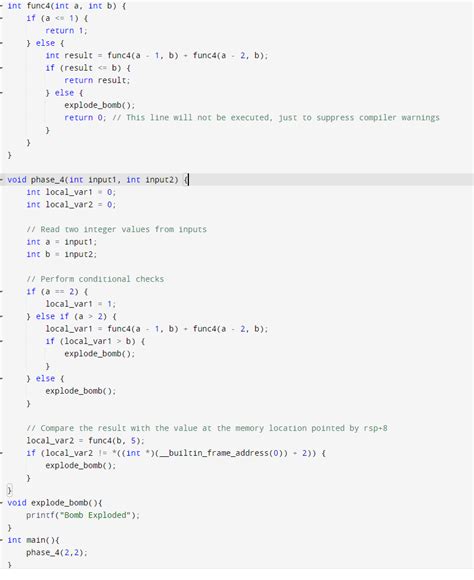 Solved C Program Binary Bomb Phase 4i Tried To Diffuse This