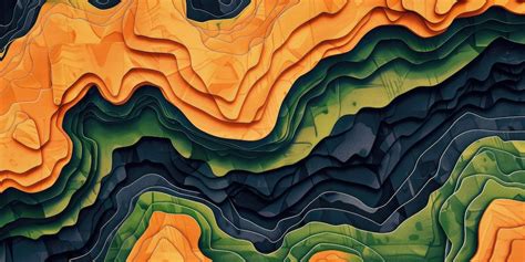 Abstract Fluid Art With Vibrant Swirls Dynamic Patterns And Rich Colors