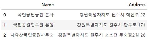 Geokakao 카카오 Api를 활용한 지오코딩 Python 패키지