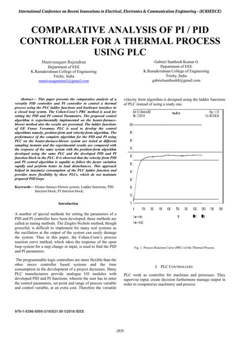 pdf comparative analysis of pi pid controller for a thermal process