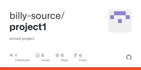 Github Billy Sourceproject1 School Project