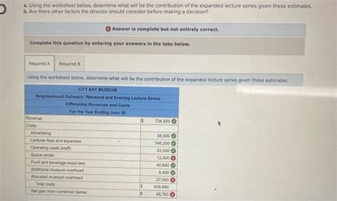 Solved Asing The Worksheet Below Determine What Will Be The