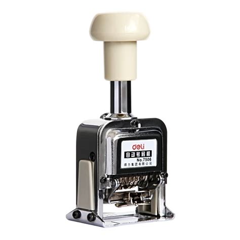 deli 1pcs automatic number machine 6 position numb grandado