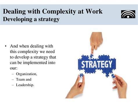 Dealing With Complexity At Work
