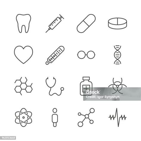의학 아이콘 벡터를 설정합니다 절연 선 건강 기호 컬렉션입니다 최신 유행 플랫 개요 Ui 표시 디자인입니다 얇은 선형 의료 그래픽 그림 웹 사이트 모바일 응용 프로그램에 대