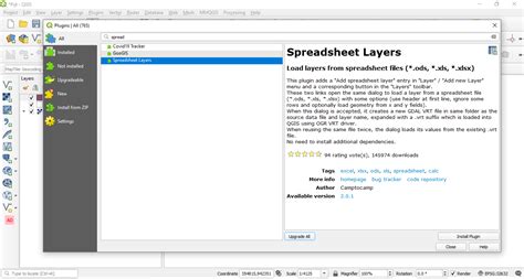 Geospatial Solutions Expert Qgis Spreadsheet Layers Plugin