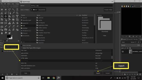Simple Steps To Save A JPEG File In GIMP