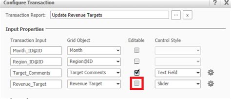 The Editable Checkbox Is Greyed Out For A Smart Metric When Configuring Transactions In