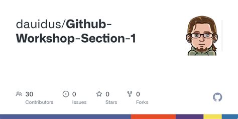 GitHub Dauidus Github Workshop Section