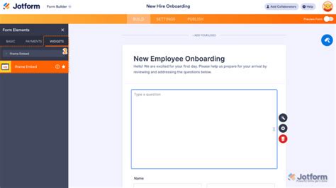 How To Add And Set Up The Iframe Embed Widget On Your Form
