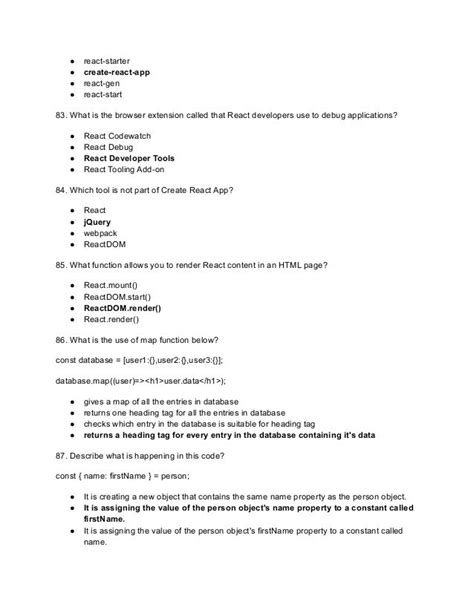 Reactjs Test Questions Answers Pdf